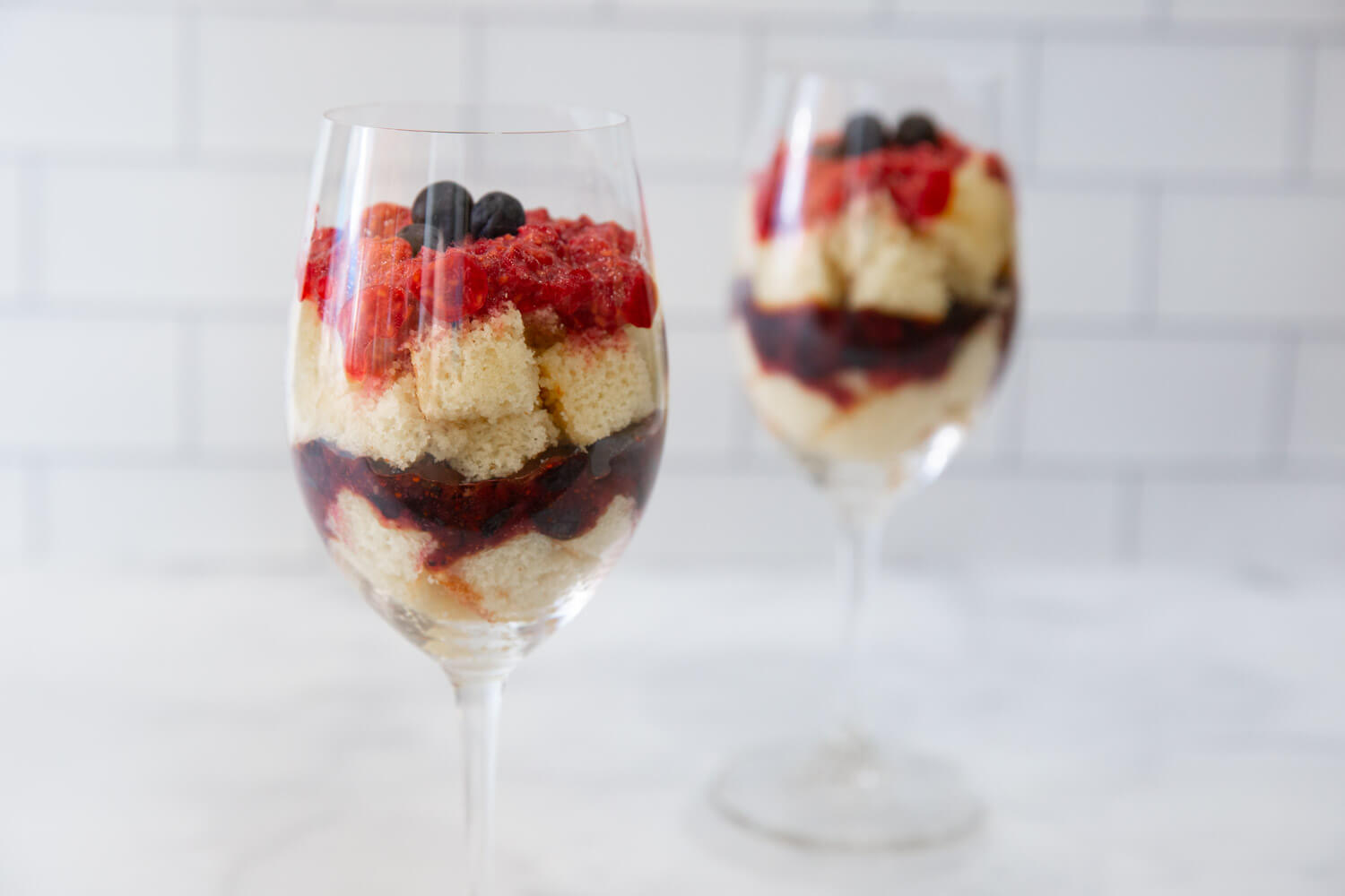 Simple Berry Trifle - Tasty Sunrise